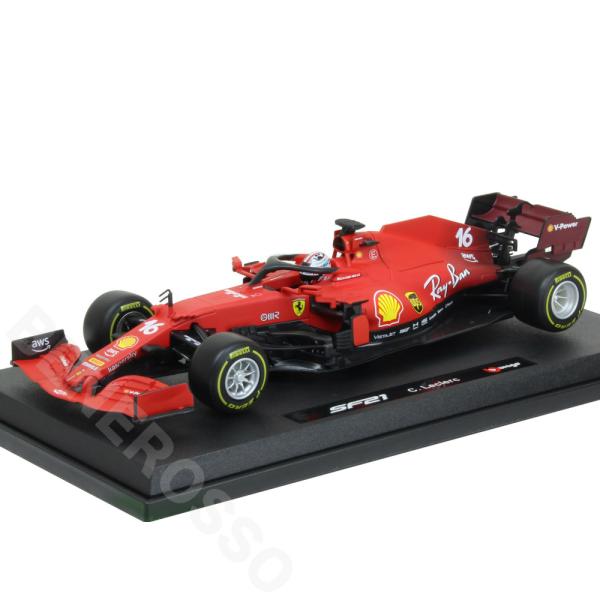 モデルカーとトイカーの中間で手軽に楽しめるブラーゴ製・グランプリ：2021年　・マシン名　：Ferrari SF21・ドライバー：シャルル・ルクレール・タイヤ　　：ソフト■商品スペック対象年齢：14歳以上メーカー：BBURAGO(ブラーゴ)...