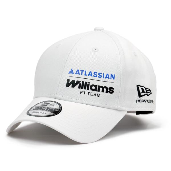 Atlassian Williams F1 Team 2026 キャップ コレクション【チーム版/ベースボールキャップ】■商品スペックメーカー：NewEraカラー：ホワイトサイズ：フリー（56-58cm）ベルト調整素材：コットン100％　刺...