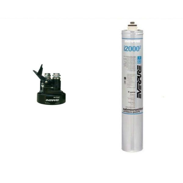 新規設置に必要な給水ヘッドと浄水器カートリッジのセット品です! 大容量フィルタでカフェやレストラン厨房などでご使用可能でスケール（カルシウム結晶）堆積防止効果があります。スチーマーやコーヒーマシン、エスプレッソマシンの前処理としてお勧めです...