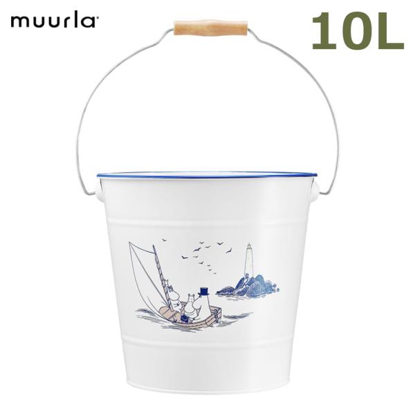 シンプルなデザインのムーミンバケツサイズ：約φ28×H26cm素材：亜鉛メッキ容量：10Lmade in CHINAmuulra MOOMIN ムールラ ムーミン バケツ セイラーズ 10L800-1000-01 / 64161149707...