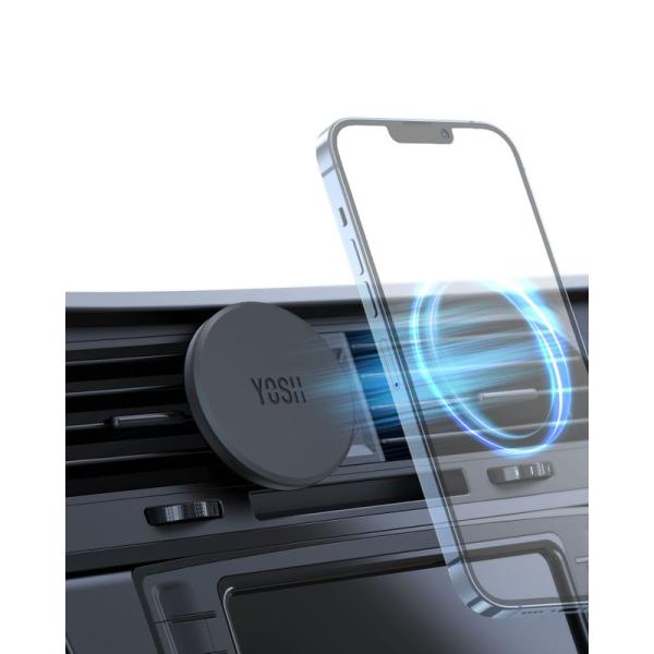 【商品名】　Mag-safe磁力進化YOSH Mag-safe 車載ホルダー iphone15 車載ホルダー超強磁力 Mag-Safeカーマウント磁力強 【商品説明】　・?y?f???????f?U?C???zYOSH ?}?b?O?Z?[...