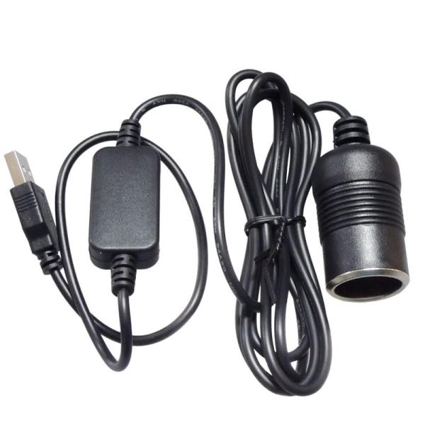 【商品名】　KAUMO USB → シガーソケット12V 昇圧 12W対応 メスソケット 変換ケーブル 1.8m 【商品説明】　・USB??d??5V??12V????????A?V?K?[?￥?P?b?g?????o???????B・?P...