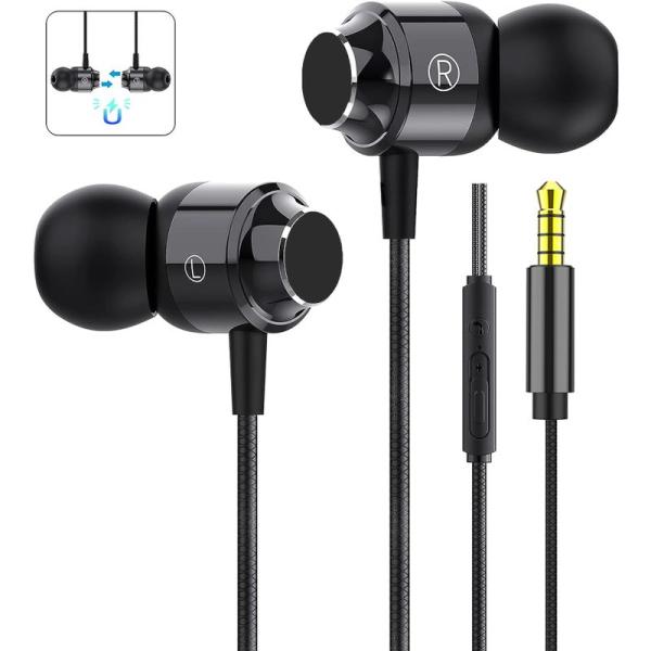 【商品名】　イヤホン 有線 イヤフォン マイク付き 磁気設計 絡み防止 HiFi音質 重低音 快適な装着感 高遮音性 音漏れ防止 リモコン付き 通話対応 【商品説明】　・??uHiFi?????????????v?C???z?? ?L?? ...
