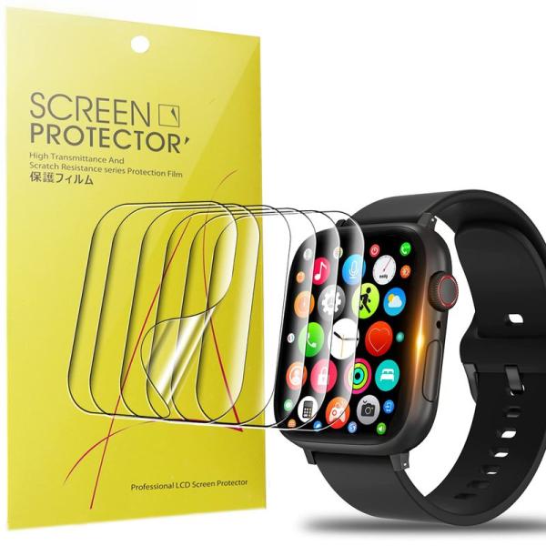 【商品名】　Lamshaw for Youboo スマートウォッチ 保護フィルム, 6枚組 4H硬度 TPU 保護フィルム カバー 液晶フィルム 対応  【商品説明】　・?y????@??zYouboo R8 ?X?}?[?g?E?H?b?...