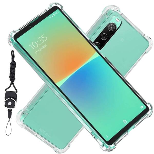 【商品名】　新開発四隅保護 For Xperia 10 V ケース クリア カバー 全透明 全面保護クリアケース 耐衝撃、黄変防止、擦り傷防止 アンチグ 【商品説明】　・???y????@??z For Xperia 10 V ??p?P?...