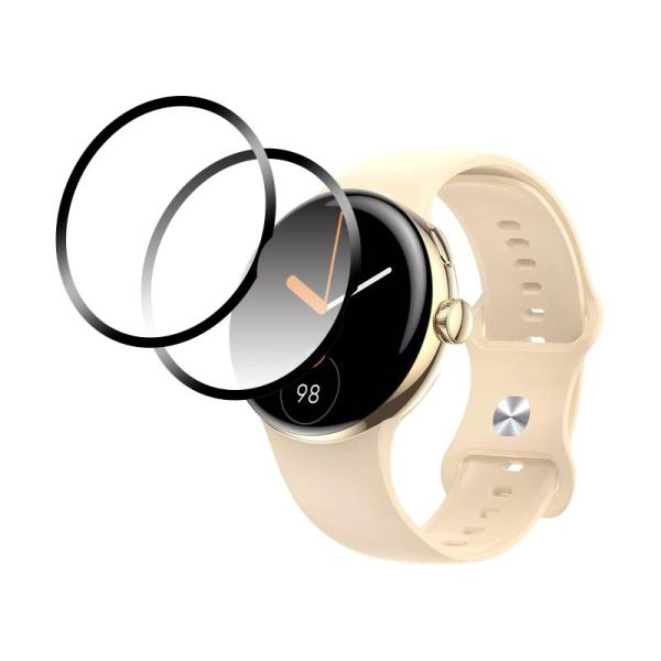 【商品名】　2枚ANYOI Google Pixel Watch 保護フィルム Google Pixel Watch フィルム PET複合材 日本製素材 【商品説明】　・?y?L?Y???X??C?A???X???????h?~?z?D??...