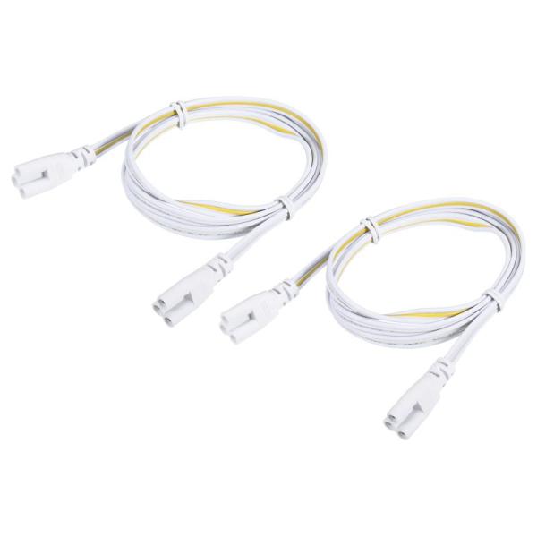 【商品名】　YOKIVE 2個 T5 T8 LEDチューブコネクタ ケーブル延長コード 両端接続ライトチューブ付き LED一体型チューブ用 ホワイト 1 【商品説明】　・?ゲ???? - ?d?l???????m?F??ゲ?w???????...