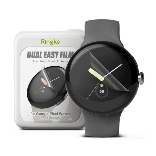 【商品名】　Ringke3枚入り Google Pixel Watch 1 / 2 用 保護フィルム 全面保護 フィルム ソフトフィルム ケース干渉せず 【商品説明】　・Clear PET film ensures a high-resol...