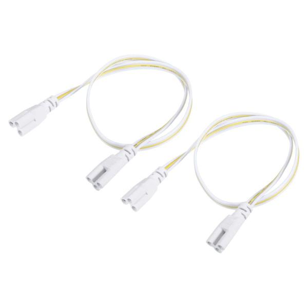 【商品名】　YOKIVE 2個 T5 T8 LEDチューブコネクタ ケーブル延長コード 両端接続ライトチューブ付き LED一体型チューブ用 ホワイト 5 【商品説明】　・?ゲ???? - ?d?l???????m?F??ゲ?w???????...
