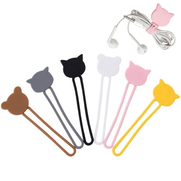 【商品名】　アニマルの可愛いケーブルクリップ ケーブル クリップ 動物 キャラクター 可愛い 持ち運び デスク PCケーブル スマホ 充電 USB (6 【商品説明】　・?y?X?g???X?t???[??P?[?u????????????...