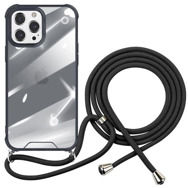 【商品名】　iPhone 14 Pro 用ケース クリア ネック ショルダー ストラップ付き 首掛け スマホ 肩掛け 調節可能なショルダー 紐付き 斜め 【商品説明】　・?y ?????????x - ???Q??t?B?b?g?z?_??...