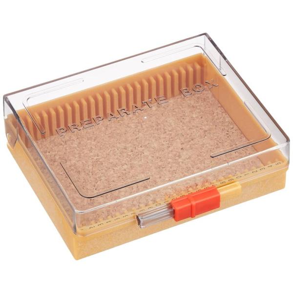 【商品名】　プレパラートボックス 透明蓋 25枚用 【商品説明】　・?O?`???@: 106?~94?~35Hmm・?X???C?h????: 25 【サイズ】　高さ : 3.80 cm　横幅 : 9.80 cm　奥行 : 11.40 c...