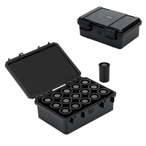 【商品名】　JJC 135 フィルムケース 35mmフィルム 15ロール 35mmフィルム収納 保護用 キャップ付きフィルムキャニスター PE製 丈夫  【商品説明】　・???J???P?A?????????l??H?w??????????...