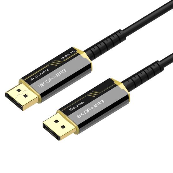 【商品名】　FDBRO 8K 光ファイバー DisplayPort 1.4 ケーブル UHD DP ケーブルサポート 32.4Gbps/HDR/VRR/ 【商品説明】　・8K DP?P?[?u??????t?@?C?o?[??g??????...