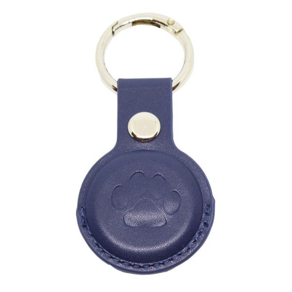 【商品名】　AirTag ケース 肉球 日本製 PUレザー airtag 犬 猫 キーホルダー キーリング エアタグ保護ケース 耐衝撃 紺 【商品説明】　・?S5???IAirTag?P?[?X?B???{?l??E?l?????????J...