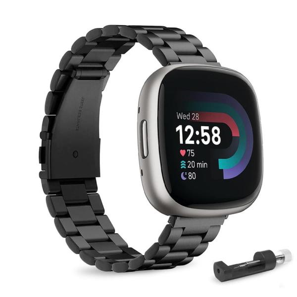 【商品名】　WUWOCJ バンド適応 Fitbit Versa 4/Versa 3/Sense 2/Sense 交換ベルト スチール製 簡単取り付け 防 【商品説明】　・?H???t???????????A?????????X?g?????...