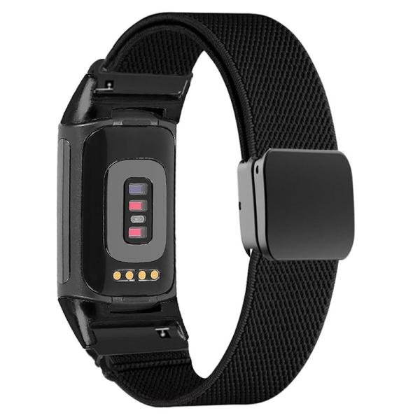 【商品名】　交換用ベルト For Fitbit Charge 6対応 替えベルト 簡単な磁気バックル ナイロン弾性 伸縮性ゴムバンド (ブラック) 【商品説明】　 【サイズ】　高さ : 1.00 cm　横幅 : 7.00 cm　奥行 : 1...