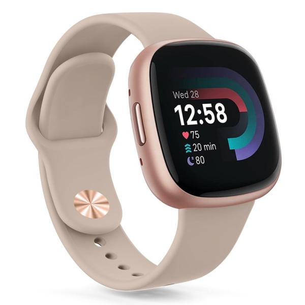 【商品名】　バンド for Fitbit Versa4 ベルト Versa3 バンド フィットビットSense/Sense 2 ベルト, シリコン交換バ 【商品説明】　 【サイズ】　高さ : 1.00 cm　横幅 : 5.00 cm　奥行 ...
