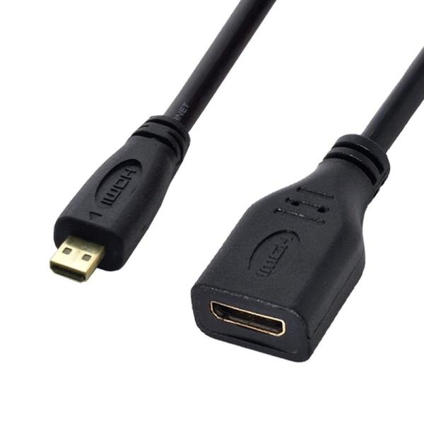 【商品名】　CY Micro HDMI 1.4オスタイプD→ミニHDMI 1.4メスタイプC延長ケーブル ノートパソコン PC HDTV 10cm 【商品説明】　・Compatible with Laptop HDTV・Convert yo...