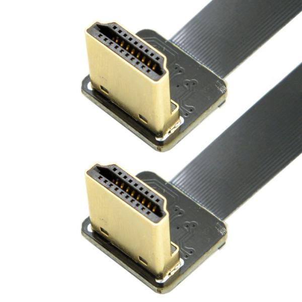 【商品名】　CYFPV デュアルダウン角度 90度 HDMI タイプA オス-オス HDTV FPC フラットケーブル FPV HDTV マルチコプター 【商品説明】　・?P?[?u????￥??????x?A????A?y??p?t?H?...