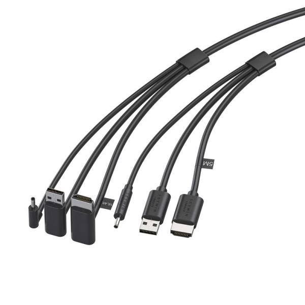 【商品名】　Skywin 3-in-1 HTC Vive 互換ケーブル - HTC Vive 3 in 1 HDMI+USB+DC 5メートル ラウンド 【商品説明】　・3???R?[?h??????1?????E???h5???[?g??...