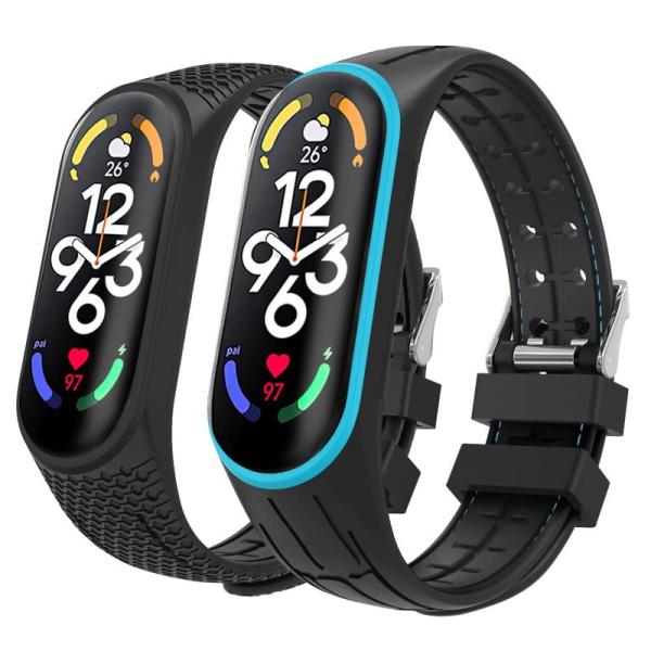 【商品名】　ATiC MiBand7 交換用ベルト2個入り XiaoMi ミバンド7 スポーツベルト シリコン製 ソフト スポーツ向き 軽量 縫い上げ仕 【商品説明】　・?u?K?p?@??v Xiaomi Mi?X?}?[?g?o???h...