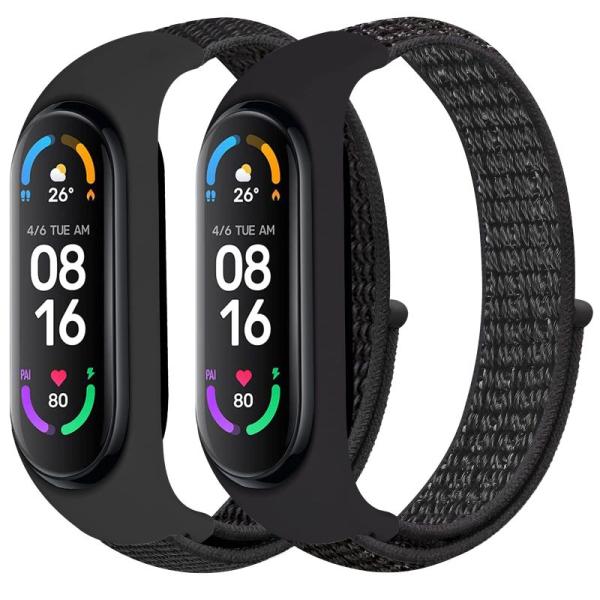 【商品名】　JMIOストラップはXiaomi Mi band7/6/5/4/3互換性があり、柔らかく、快適で、通気性があり、長さを調整できる無段階のナイ 【商品説明】　・?y5???f??????zXiaomi MiBand7/6/5/4/...