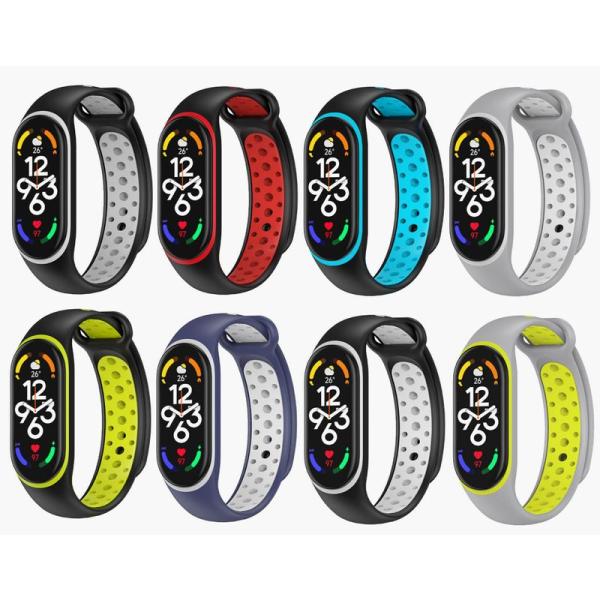 【商品名】　SHEAWA Xiaomi Mi Band 7用 バンド 8点セット ベルト 替えバンド 交換バンド 通気性に優れ シリコンバンド 交換ベル 【商品説明】　・?J???t????8?F?I??????C????t?@?b?V??...