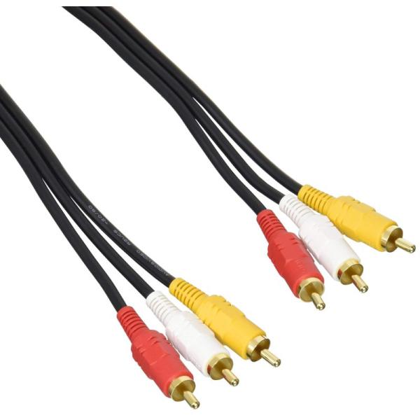 【商品名】　変換名人 ビデオケーブル 黄(ビデオ映像)+赤/白(ステレオ音声) 1.8m RCA3-18G 【商品説明】　・?[?q : ??(?r?f?I?f??)+??/??(?X?e???I????)・???? : 1.8 m 【サイ...