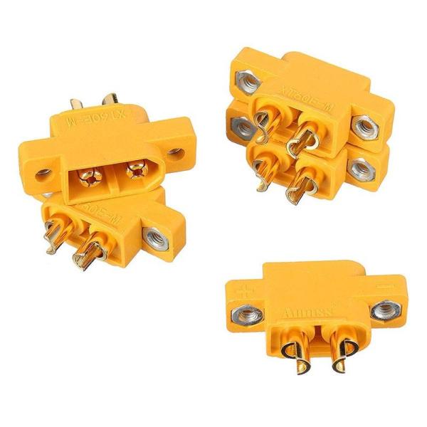 【商品名】　AMASS 純正 XT60E-M ドローン用マウント式XT60オスコネクター5個セット 【商品説明】　・???d??F4g/??・?????[?J?[?????l?F?A??30A?A???60A・???????P?[?u???...