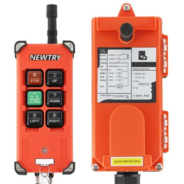 【商品名】　NEWTRY F21-4S ワイヤレスリモコン クレーンコントローラー IP65防水 工業用 無線 送信機*1＋受信機*1 六つの機能ボタン 【商品説明】　・?y?`?b?v?Z?p?z?F???[?N?????Z?p??￥?t...