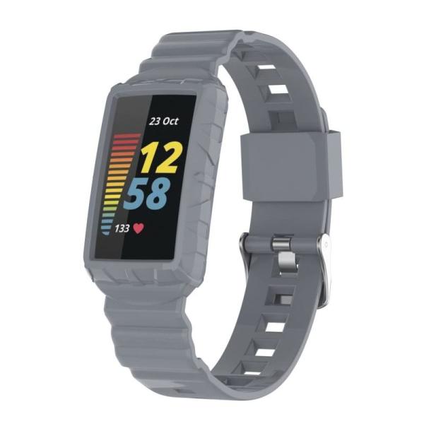 【商品名】　for fitbit Charge5 / Charge4 / Charge3一体型ストラップ バンド/ベルト交換用バンド キャンバスバンド  【商品説明】　 【サイズ】　高さ : 1.20 cm　横幅 : 11.40 cm　奥行...