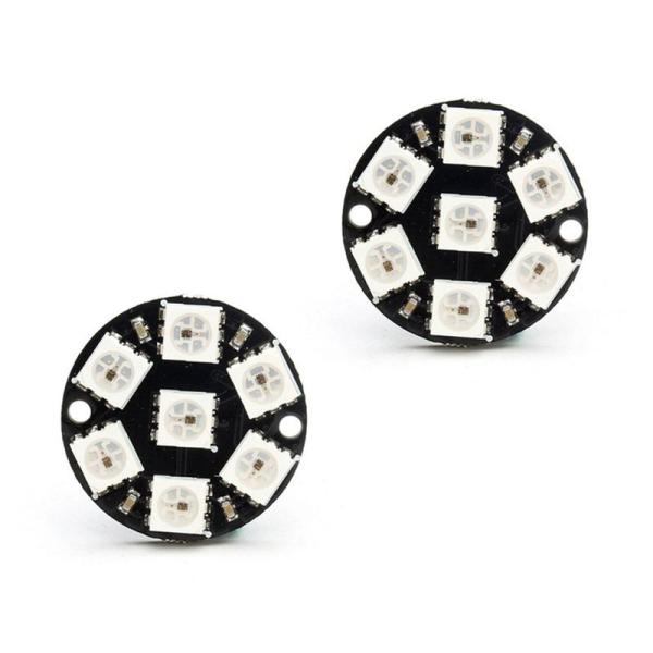 【商品名】　waves 2個 WS2812B 7LED 5V 円形 リング シリアルLED アドレッサブル アドレッサブルLED ARGB 【商品説明】　・Arduino・RaspberryPi・専用コントローラー等で動作します。・各LED...