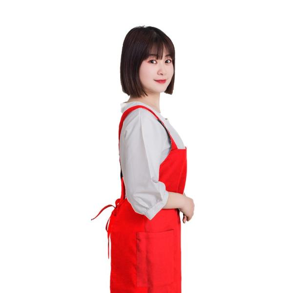 【商品名】　HOHO AYUMU エプロン レディース 多機能 エプロン バッククロス 小サイズ ポケット付き おしゃれ シンプル レデイース (レッド 【商品説明】　 【サイズ】　高さ : 1.80 cm　横幅 : 24.30 cm　奥行...