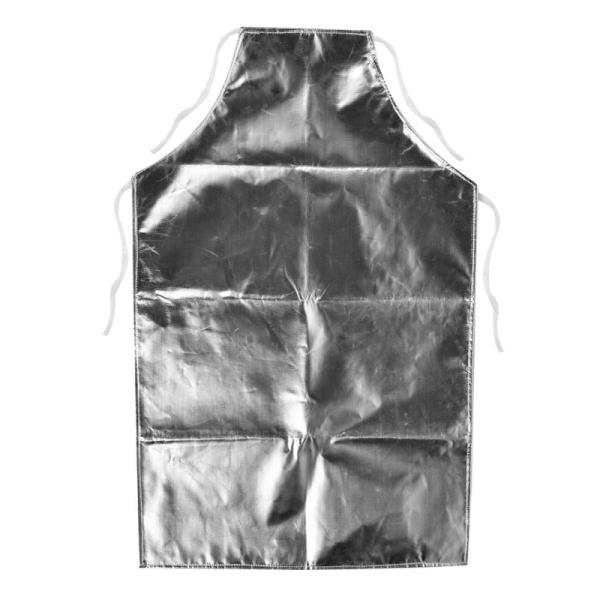 【商品名】　グリル用熱保護エプロン、1000°C耐熱アルミホイルエプロン作業安全/バーベキュー/調理用高温エプロン 【商品説明】　・1000?x??????f?M?A???~?z?C???G?v?????A?M????A?f?M?A???L...