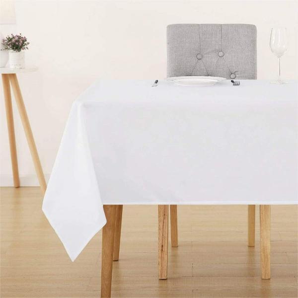 【商品名】　Sourcemall テーブルクロス 白 無地 綿100% 食卓カバー 耐熱 長方形 長方形 披露宴 結婚式 パーティー 展示会適用 (14 【商品説明】　・?J???[: ??{?I????n??????B??????????...