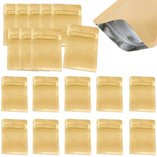 【商品名】　3world ジップ袋 クラフト紙 内面 アルミ シーラー 対応 SW844 SSサイズ 7x10cm 20枚 【商品説明】　・SS?E?}?`????y?O???z ??7x10cm?y?????z??5x7cm ?y????...