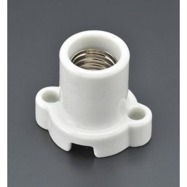 【商品名】　エスコ(Esco) E 17口金 レセップ(磁器製) EA940C-38 【商品説明】　・Rated capacity: 3A, 300V; Made of porcelain; Charging: E17; Size: Dia...