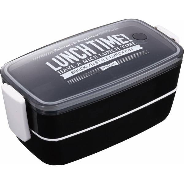 【商品名】　アスベル お弁当箱2段570mL ランタスBR SS-T570C ブラック 3656 【商品説明】　・?T?C?Y:17.4?~8.8?~8.3cm・?e??:??i/310ml?E???i/260ml・???:???{??E?...