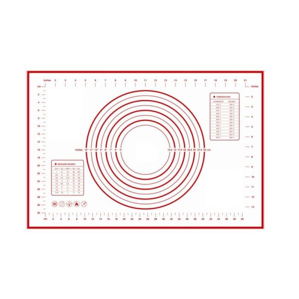 【商品名】　AFROMARKET シリコン製 断熱パッド キッチン用 シリコン ゴム マット キッチン マット パンマット オーブン 目盛付き 繰り返し 【商品説明】　・【ガラスファイバ?内蔵シリコン製マット】力を入れてパン生地をこねてもず...