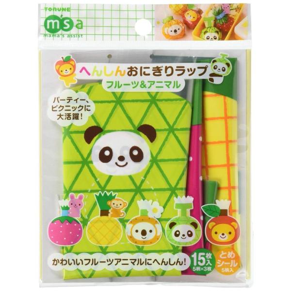 【商品名】　トルネ 『まとめ買い』 キャラ弁に へんしんおにぎりラップ フルーツ&amp;アニマル 30枚セット 【商品説明】　・?T?C?Y:??18?~18cm(1????????)・?V?[?????????邱????????????...