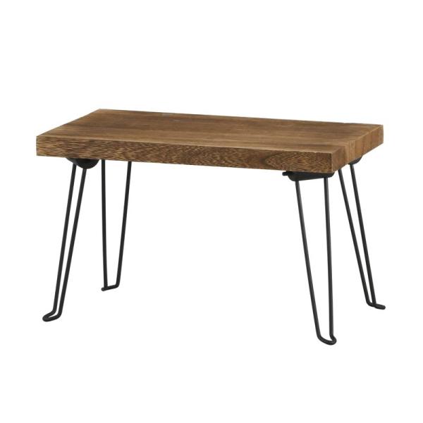 【商品名】　アビテ(Habiter) アーバン・フォールドテーブルS(折れ脚式) JN-501-BK 約54×28×33.5cm 【商品説明】　・素材・材質：ウッド、アイアン・都会的でシンプルなテーブル 【サイズ】　高さ : 9.20 cm...