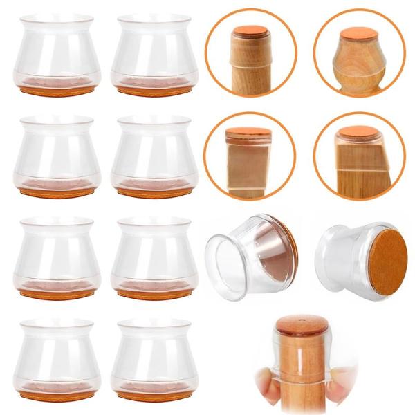 【商品名】　GUIRMOLLY 椅子脚カバー テーブルと脚カバー 静かな 滑り止め 耐久性 テーブルと椅子の脚カバー レフィル付きフェルトシート 丸脚  【商品説明】　・?y???????????????z?`?F?A??x?[?X????...