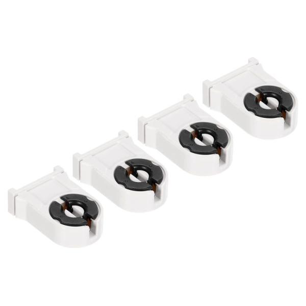 【商品名】　PATIKIL T8ランプホルダー 4個 G13ベース シャントなしランプソケット LED蛍光管交換用 ホワイト ブラック 【商品説明】　・???_?F?????v?z???_?[??????_??A??R???A???????...