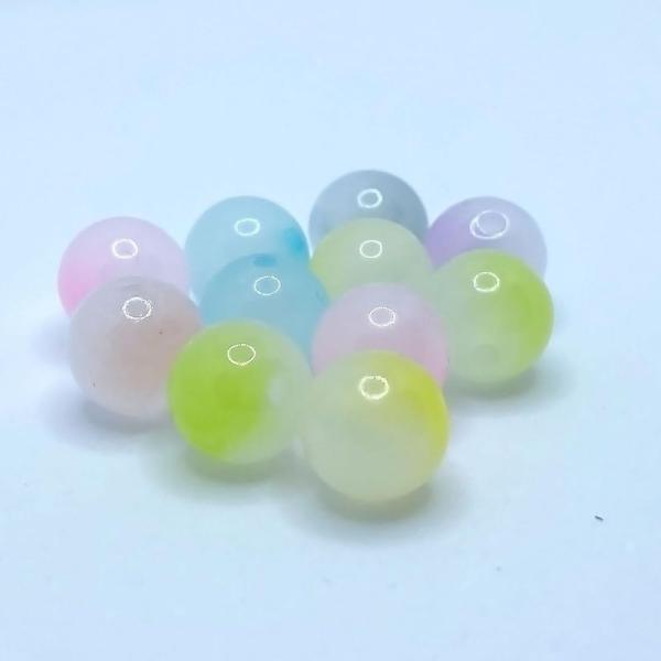 【商品名】　Shop Azalea(ショップ アザリア) アクリルビーズ グラデーションカラー ミックス 10mm 100粒 【商品説明】　・?y?`?z???? ?y?T?C?Y?z??10mm ??2mm・?y????z??100??・...