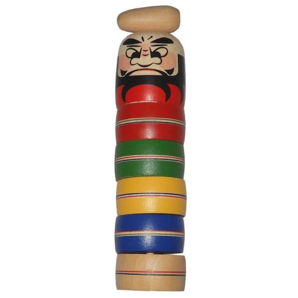 【商品名】　木のおもちゃ だるま落とし 8寸 24cm 【商品説明】　 【サイズ】　高さ : 5.50 cm　横幅 : 6.00 cm　奥行 : 25.00 cm　重量 : 360.0 g　※梱包時のサイズとなります。商品自体のサイズではご...