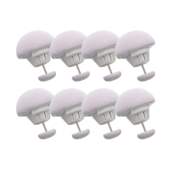 【商品名】　布団クリップ シーツクリップ 8個セット 布団 ずれ防止 滑り止め ピン 可愛い きのこ型 シーツズレ防止 固定器（グレー） 【商品説明】　・?y?f??z?R?b?g?????n?A?v???X?`?b?N?A?X?e????...