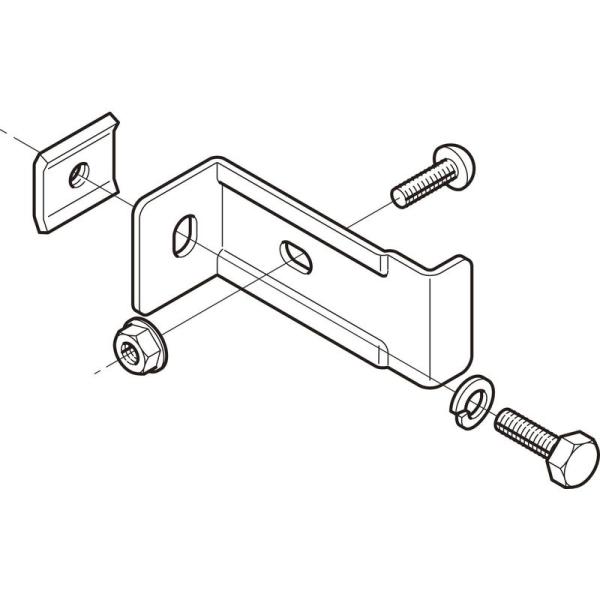 【商品名】　ネグロス電工 立上りラック支持金具 QRS4N 【商品説明】　・A support bracket that secures a parent digit to the ductor of the supporting mate...