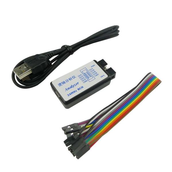 【商品名】　KKHMF 24MHz 8チャンネル USBロジックアナライザ 8CHロジックアナライザ UART IIC SPI デバッグ MCU FPG 【商品説明】　・8?`?????l???F?f?[?^???????????A?M??...