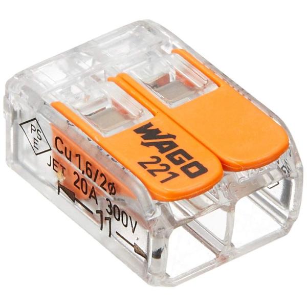 【商品名】　ワゴジャパン WFRシリーズ ワンタッチコネクター ブリスターパック 電線数2本 10個入 WFR-2BP オレンジ 【商品説明】　・10???・?X??????:WF?V???[?Y????40%????^???B・?d???...